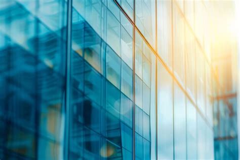 Blurry Windows Of A Modern Building Generative Ai Premium Ai