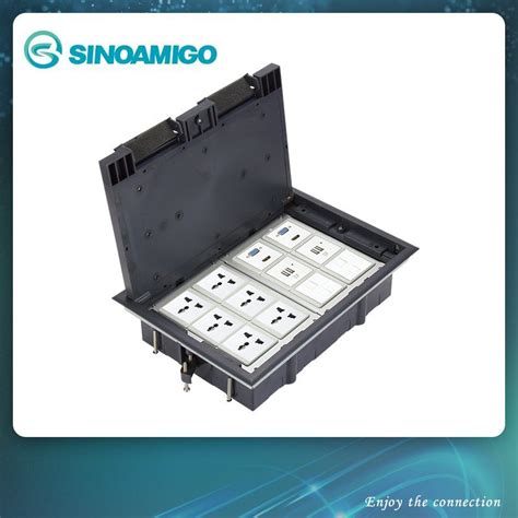 Multi Socket Power And Data Raised Floor Box Outlet Floor Box And