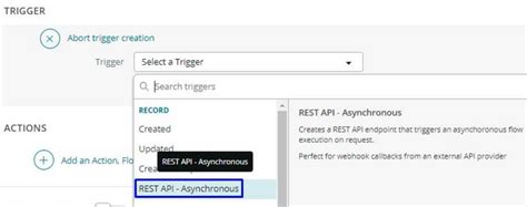 Servicenow Rest Api — Asynchronous Trigger In The Flow Allow Us To