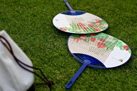 Premium Photo High Angle View Of Hand Fan On Grass