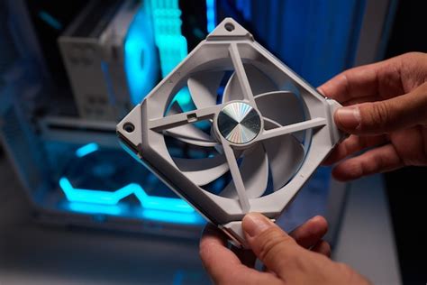 premium photo computer technician installs cooling system of computer