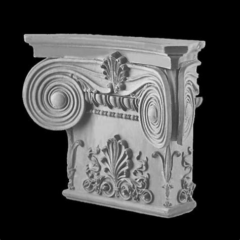 Architectural And Decorative Capitals Empire With Necking Plaster
