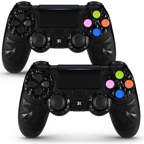 Kujian 2 Pack Wireless Controller For Ps4 With Touchpad Turbo Dual Motors 6 Axis