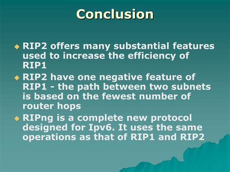 Ppt Routing Information Protocol 2 Rip2 Powerpoint Presentation