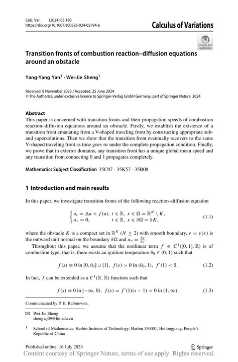 Transition Fronts Of Combustion Reaction Diffusion Equations Around An Obstacle