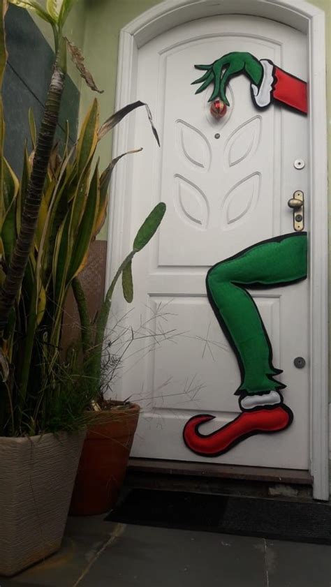 Enfeite De Porta De Natal Grinch 3D Em EVA Whoville Christmas