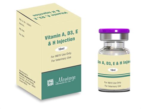 Vitamin A D3 E And H Injection