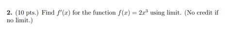 Solved Find F X For The Function F X 2x 3 Using Chegg Com