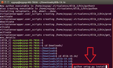 yapay zeka labs dlib python kütüphanesinin ubuntu ya kurulumu