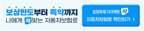 다른 자동차 운전담보 특약은 왜 가입해야 할까요 삼성화재 다이렉트 착