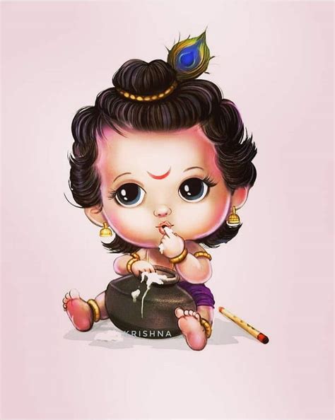 100 Cute Krishna Wallpapers