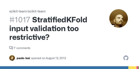 StratifiedKFold Input Validation Too Restrictive Issue 1017
