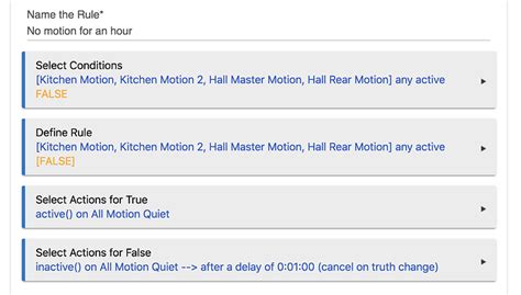 Master Motion Sensor Rules Examples Hubitat