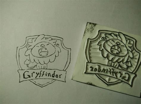 橡皮章，哈利波特gryffindor学院徽章，萌版 堆糖，美图壁纸兴趣社区