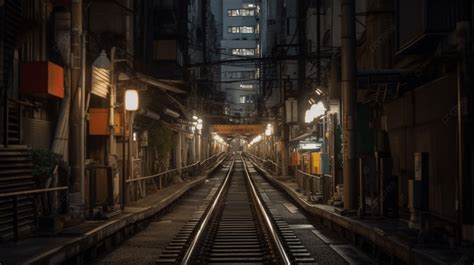 기차 길이 도쿄의 어두운 지역을 통과하고 있습니다 진정해 고화질 사진 사진 오는 배경 일러스트 및 사진 무료 다운로드 Pngtree