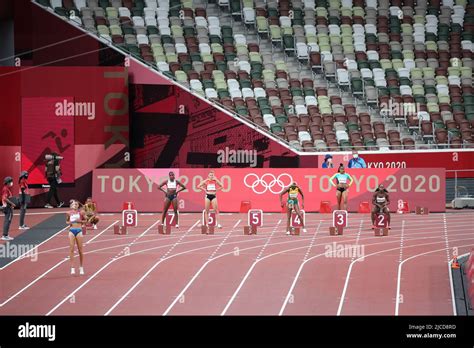 July 31st 2021 Tokyo Japan Elaine Thompson Herah Of Jamaica In