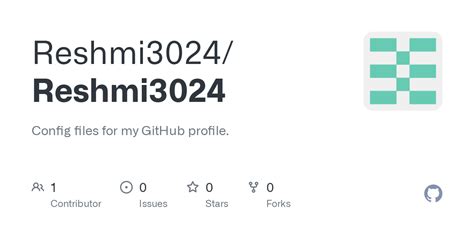 Github Reshmi Reshmi Config Files For My Github Profile
