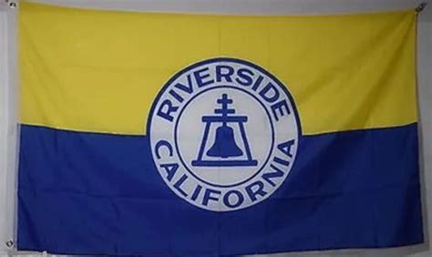 City Of Riverside California Polyester Indoor Flag Banner Metal Holes