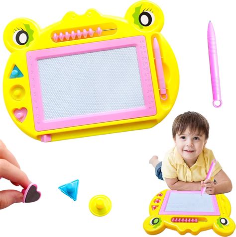 Yeefunjoy Frog Magnetic Drawing Board 282 X 20cm Doodle Scribble Board With 3 Pcs Stamps