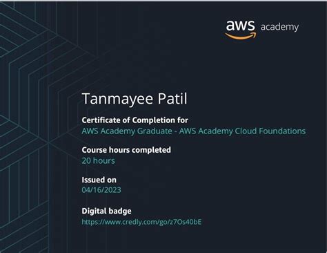 Tanmayee Patil On Linkedin Cloudcomputing Awsacademy