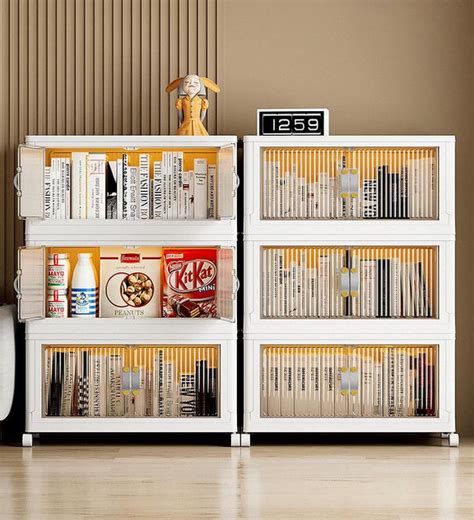 Joybos® Stackable Storage Bins With Lids And Doors