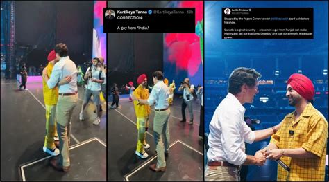 Canadian Pm Justin Trudeau Hugs Diljit Dosanjh Calls Him Punjabi