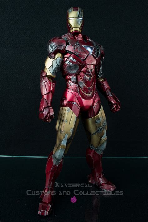 Xavier Cal Custom Hot Toys Iron Man Battle Damage Mark 6 Armor