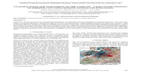 Pdf Classification And Assessment Of The Land Use