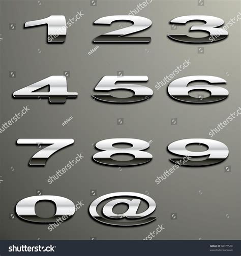 Chrome Numbers Over 17497 Royalty Free Licensable Stock Vectors And Vector Art Shutterstock