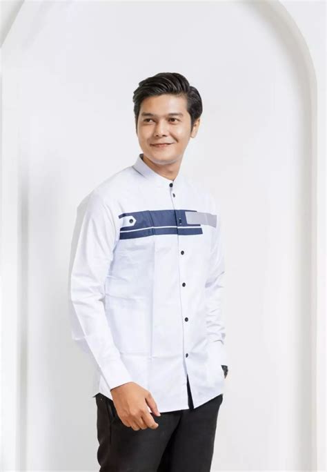 Jual Batik Mayung Nasahi Putih Koko Kombinasi Batik Exclusive Pria