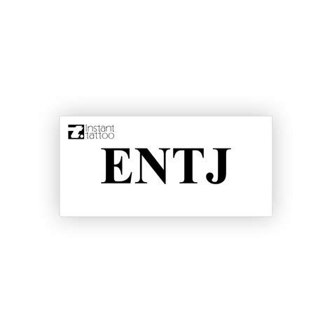 Entj 인스턴트타투