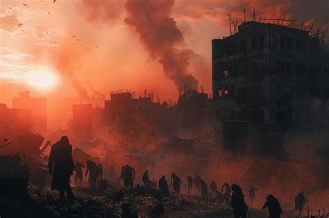 Premium Photo Explore A World On The Brink Of Collapse As Humani