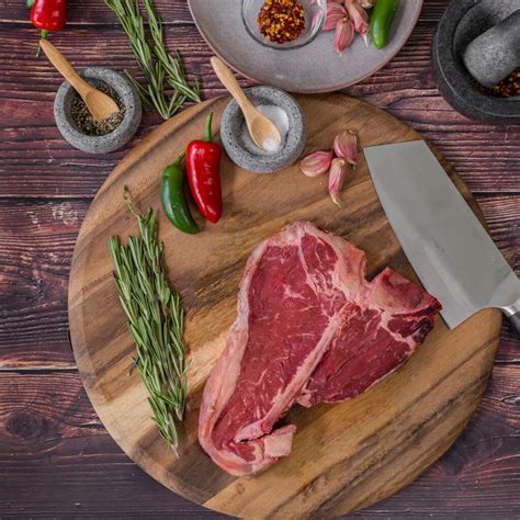 32 Day Dry Aged T Bone Steak 14oz Stilton Butchers