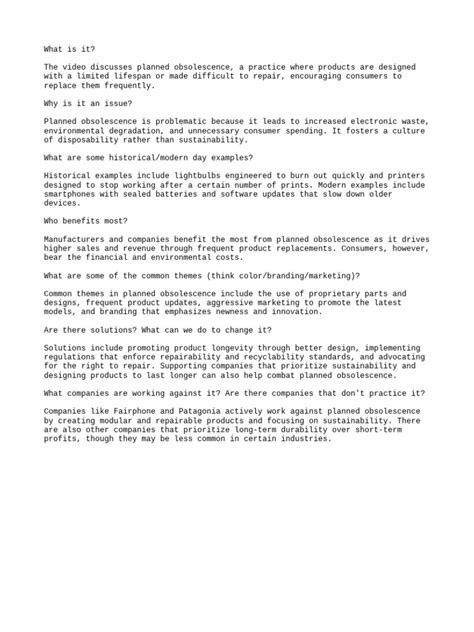 Planned Obsolescence Pdf