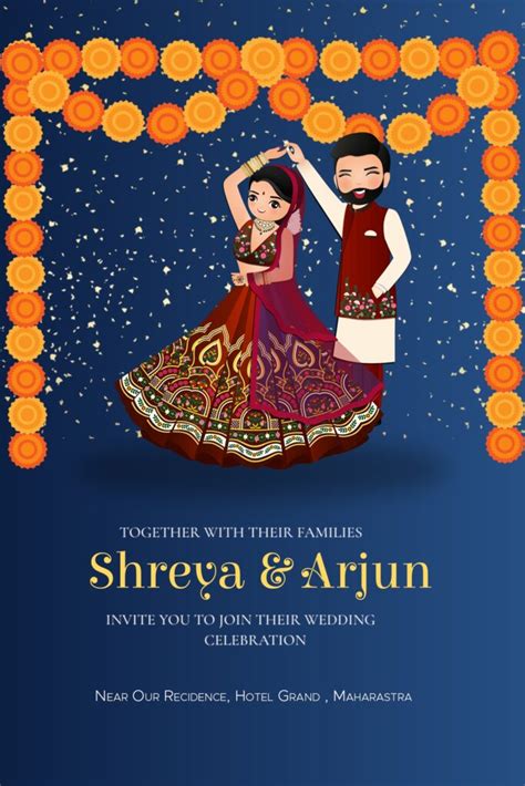 Indian Wedding Invitation Psd Templates Free Download Psdstore