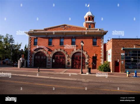 Old Edmonton With Historical Building And Modern Architecture Stock
