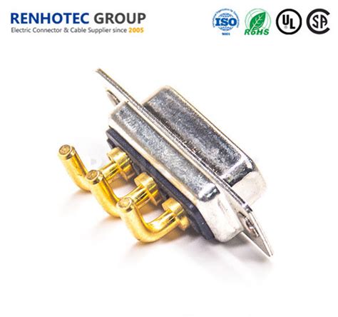China High Voltage Female 3w3 90 Degree D Sub Connector China 90