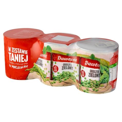 Dawtona Groszek Zielony 600 G 3 X 200 G Zakupy Online Z Dostawą Do