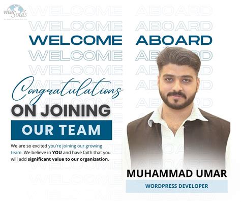Websouls On Linkedin Welcome Aboard Muhammad Umar Our Newest