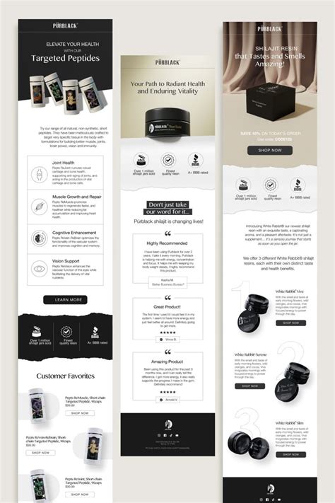 Purblack Email Design By Retrospective Media Email Marketing Design