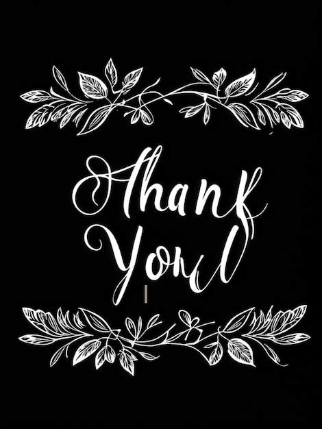 Elegant Handwritten Thank You Note In Calligraphy Premium Ai