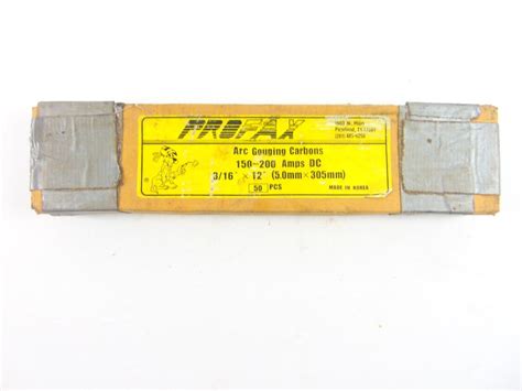 Profax 50 Count Arc Gouging Carbons 3 16 X 12 Other Welding Materials