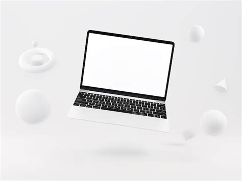 Premium Photo Laptop Showing Blank Screen