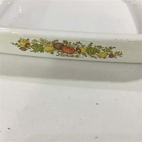 Vintage Rare Corningware Casserole Dish Lid And Roasting Dishss