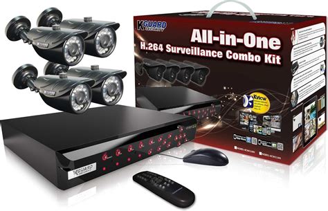 Amazon KGuard NS CW H G All In One H Surveillance Combo Kit With Channel
