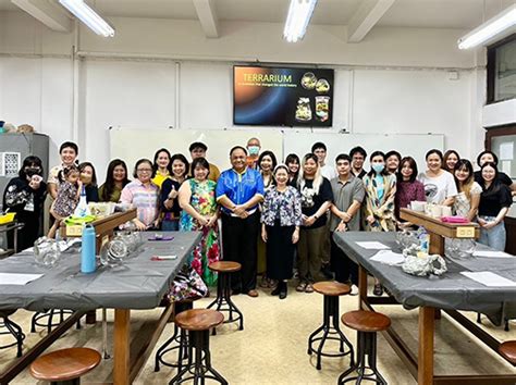 กิจกรรมอบรมการจัดสวนขวด Terrarium Workshop สมาคมนิสิตเก่าวิทยาศาสตร์ จุฬาฯ