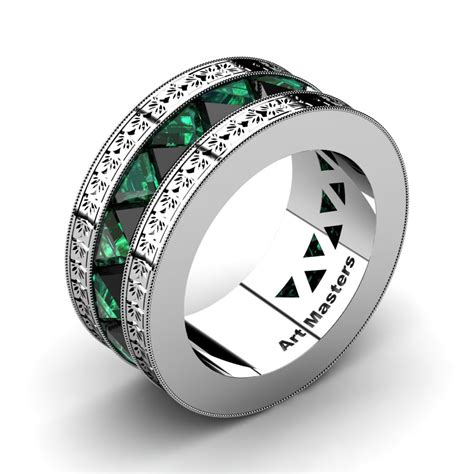 Mens Emerald Rings For Wedding At Sarah Cordero Blog