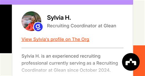 Sylvia H Recruiting Coordinator At Glean The Org