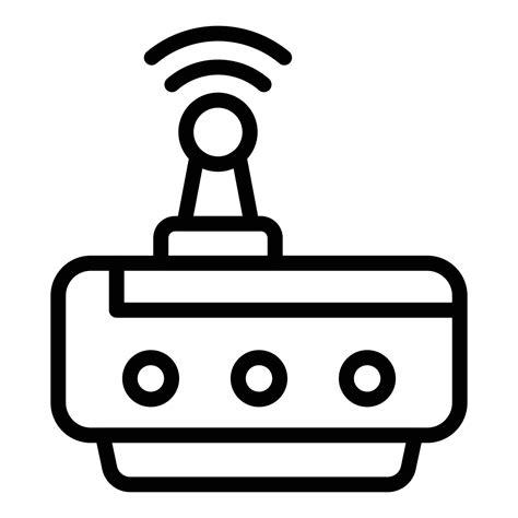 Internet Router Icon Outline Style 15893698 Vector Art At Vecteezy