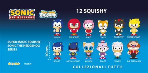 Rivista Super Magic Squishy Sonic The Hedgehog Serie 1° Cocoricoitalyit